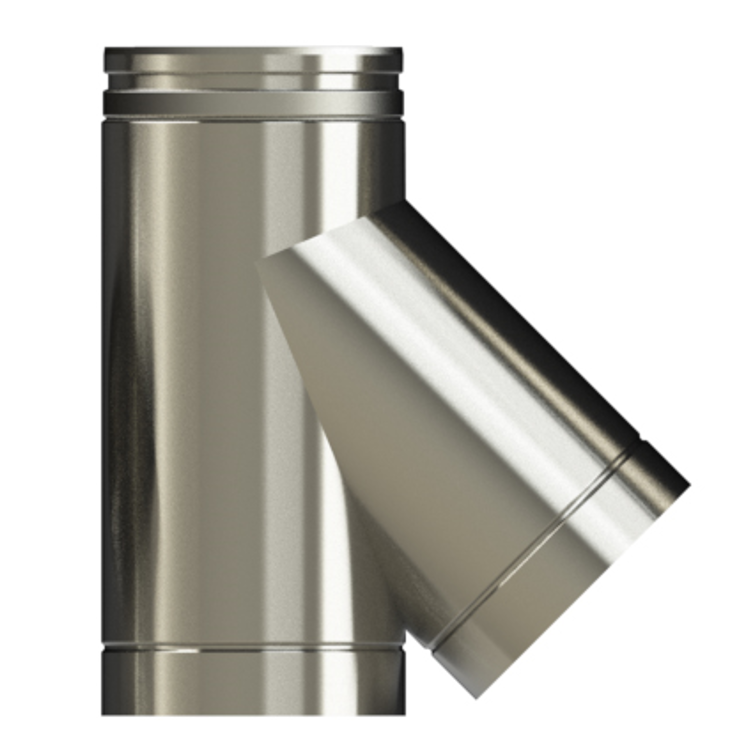 Midtherm HTS Twin Wall Flue - 45° Tee – Fireplace Products