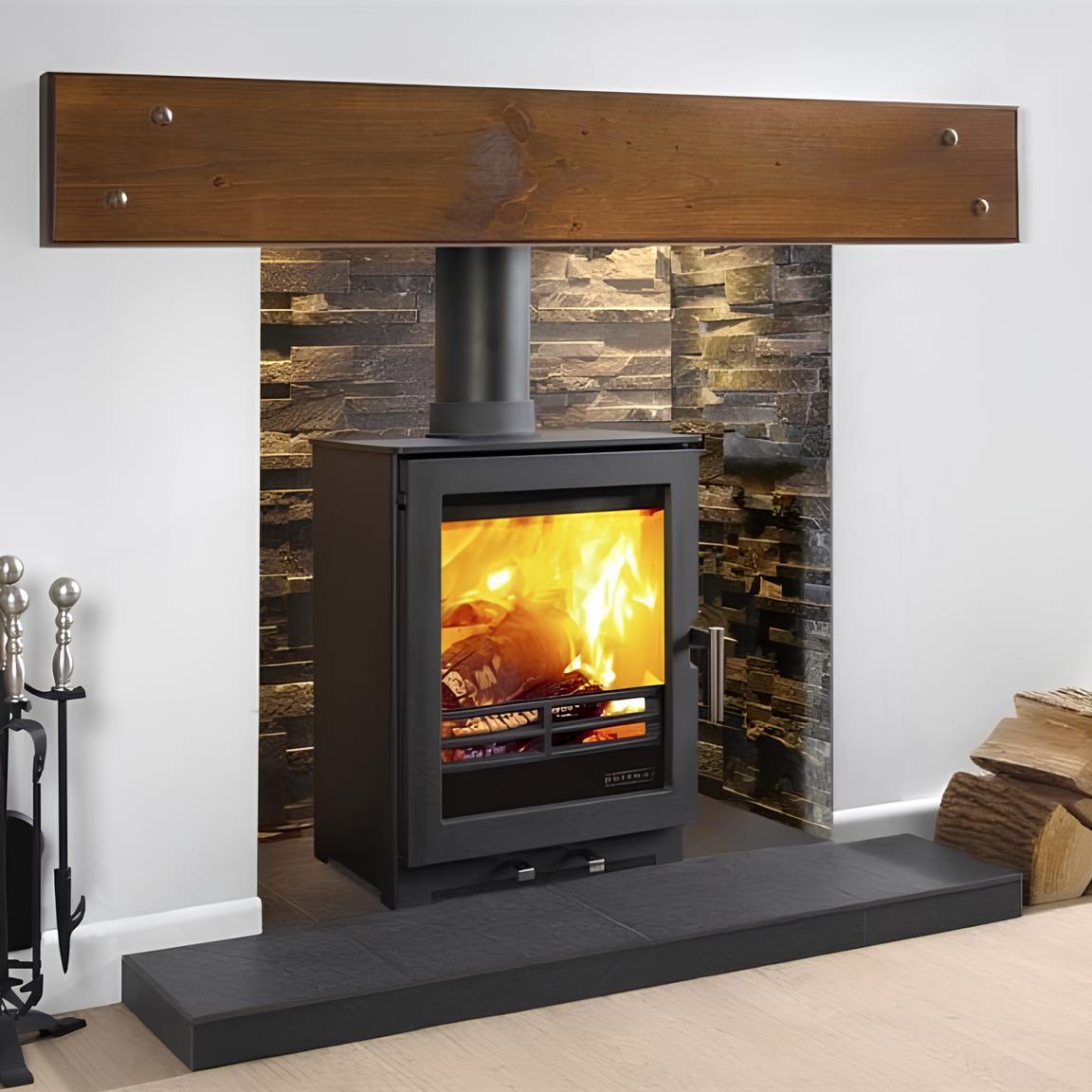 Portway Arundel Deluxe Multifuel Stove - Black – Fireplace Products