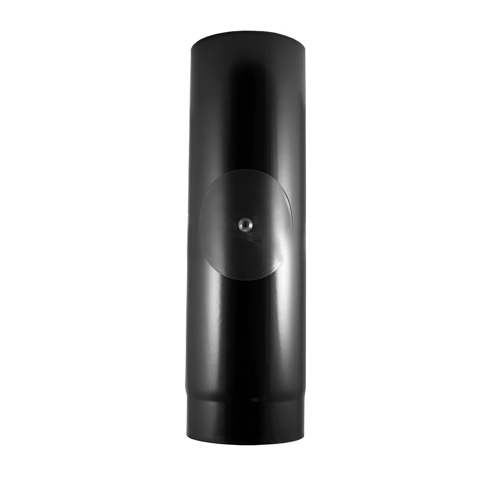 Evaflue Stove Pipe - 500mm Length With Door - Black Vitreous Enamel ...
