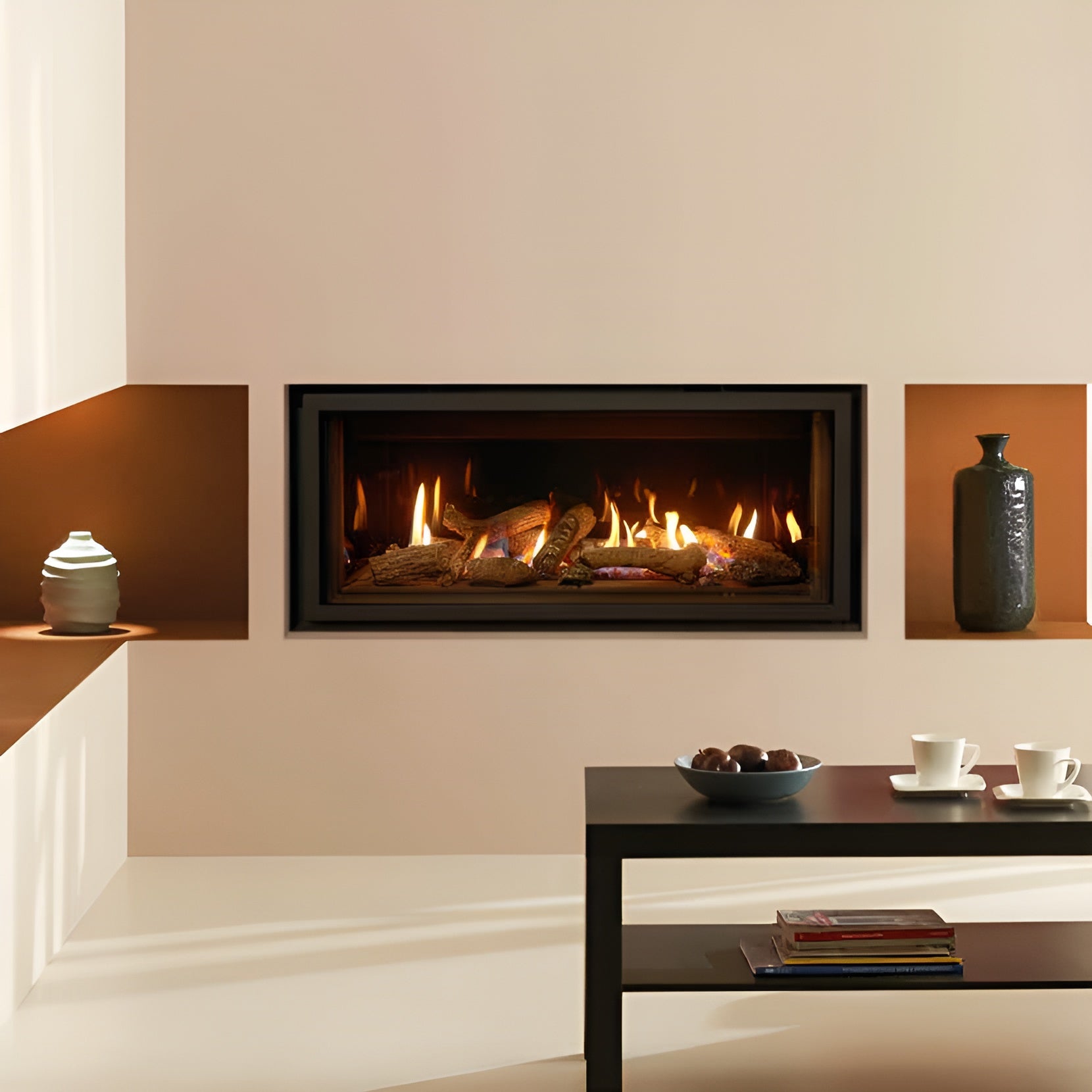 Gazco Studio 1 Glass Conventional Flue - Cool Wall Kit – Fireplace Products